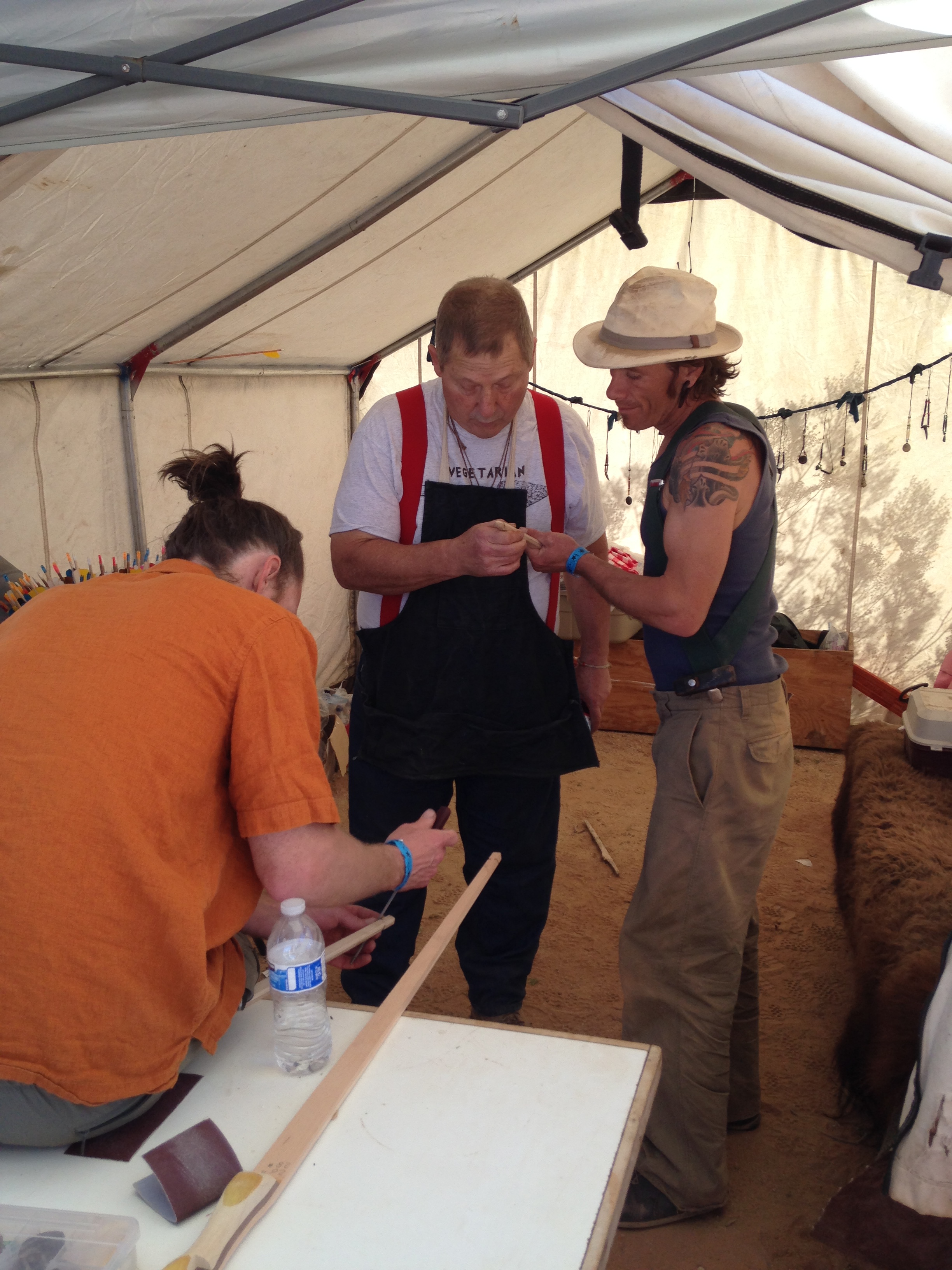 IMG_348Jim Langell teaches bobw making - Earth Knack